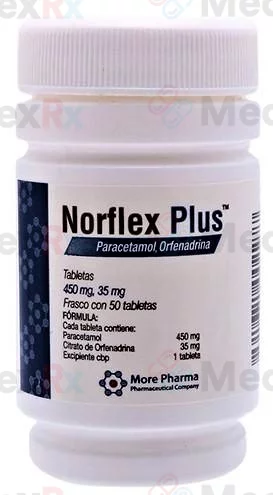 Norflex Plus Orphenadrine 50 tabs - Medicines Mexico RX online pharmacy ...